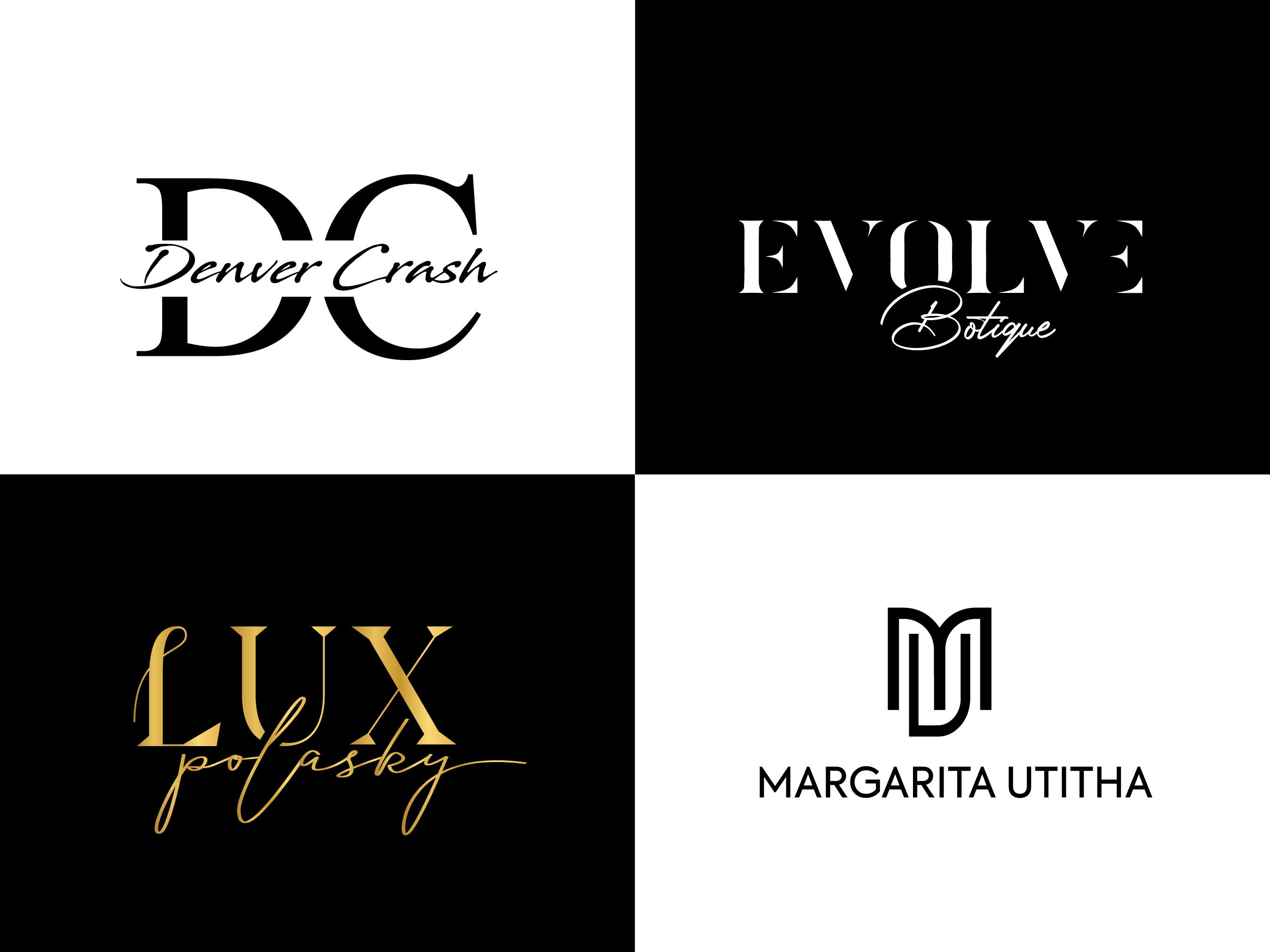 Custom Initial Logo, Business Fashion Logo, Jewelry Logo, Brand Logo ...