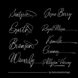 Custom Signature, Sign Design, Photography Logo, Personal Signature ...