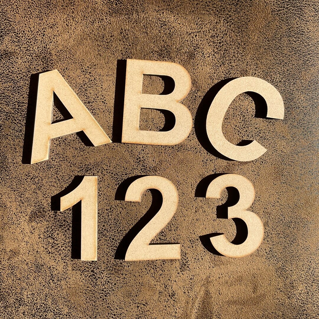 MDF Letters & Numbers - Etsy