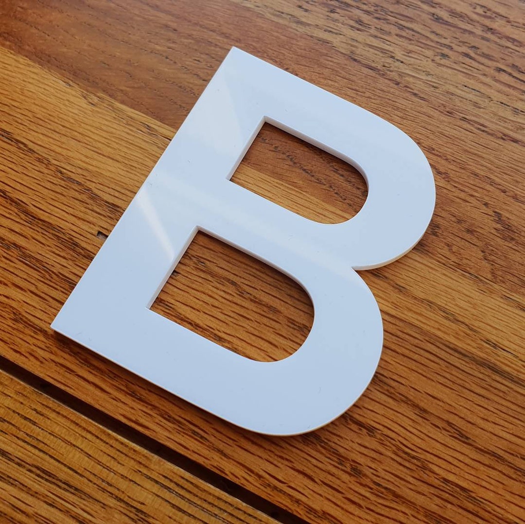 Gloss White Acrylic Letters and Numbers - Etsy