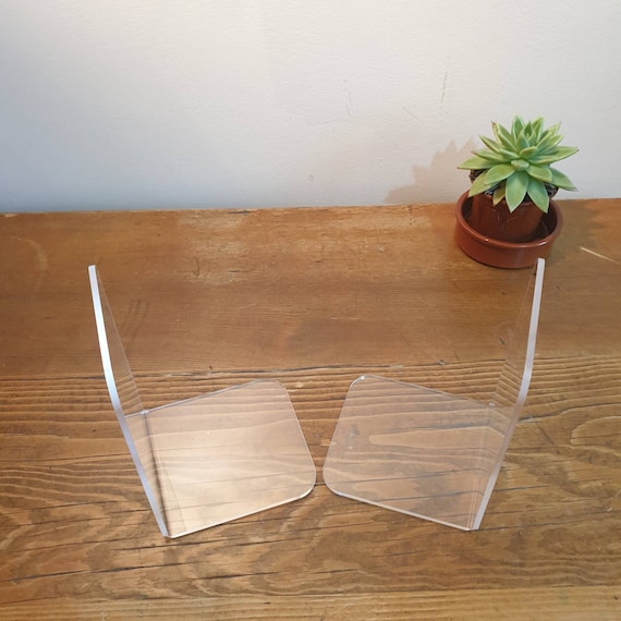 Clear Acrylic Bookends - Etsy UK