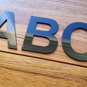 Gloss Black Acrylic Letters and Numbers - Etsy