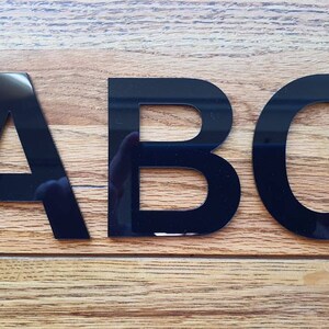 Gloss Black Acrylic Letters and Numbers - Etsy UK