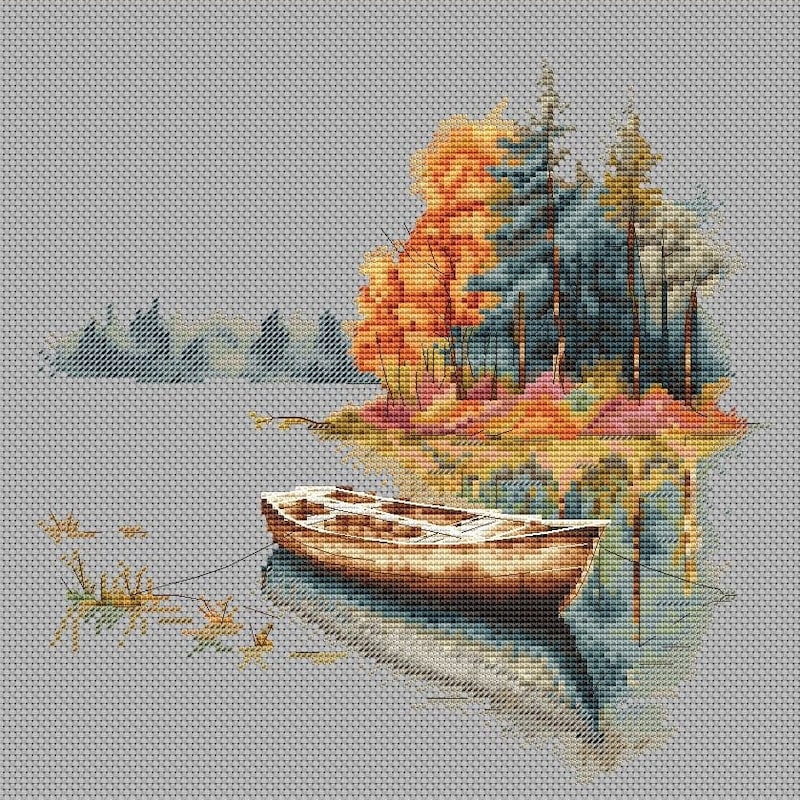 Boat Cross Stitch - Etsy