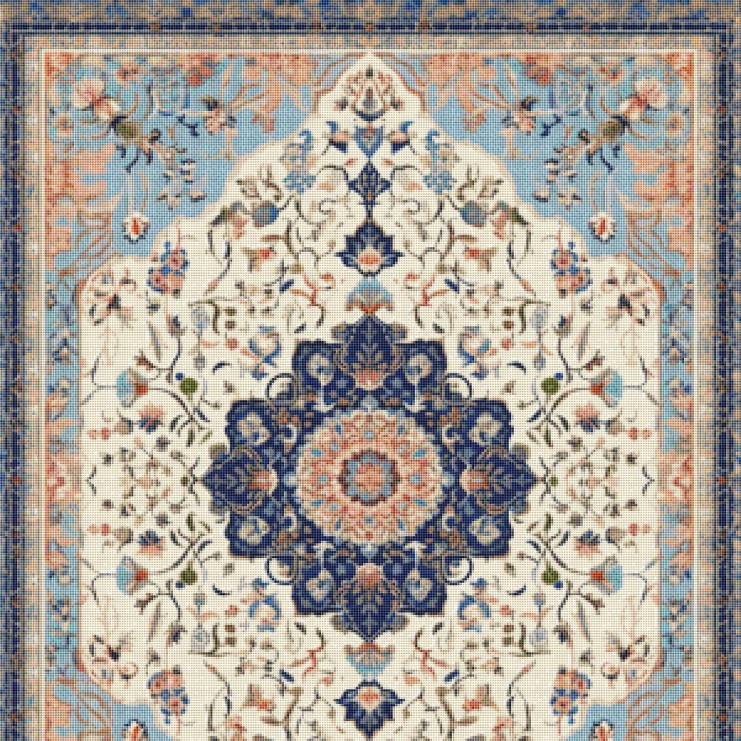 Persian Carpet Cross Stitch Pattern, - Etsy