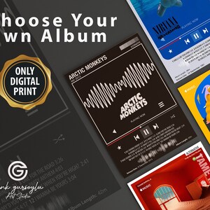 Personalised Album Cover Poster Choose Your Own Album, Custom Music ...