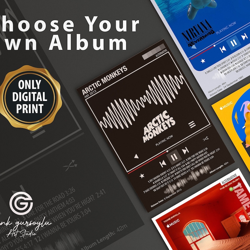 Album Track List Poster - Etsy