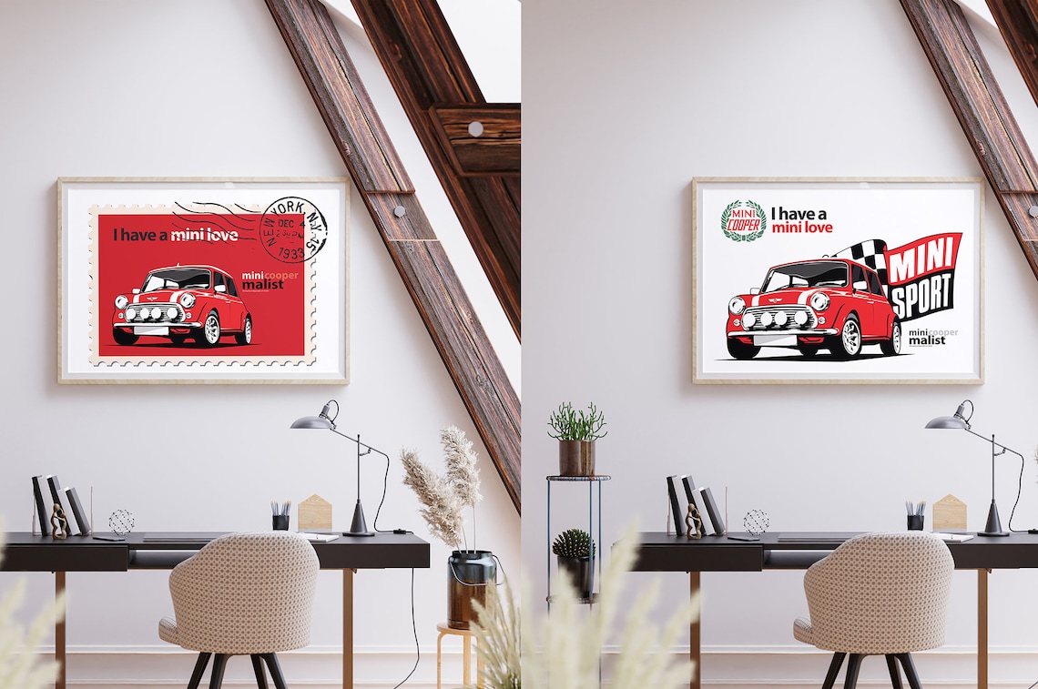 Mini Cooper Vector Bundle Svg/eps/png/ai Stencil Art, Vinyl Cutter ...