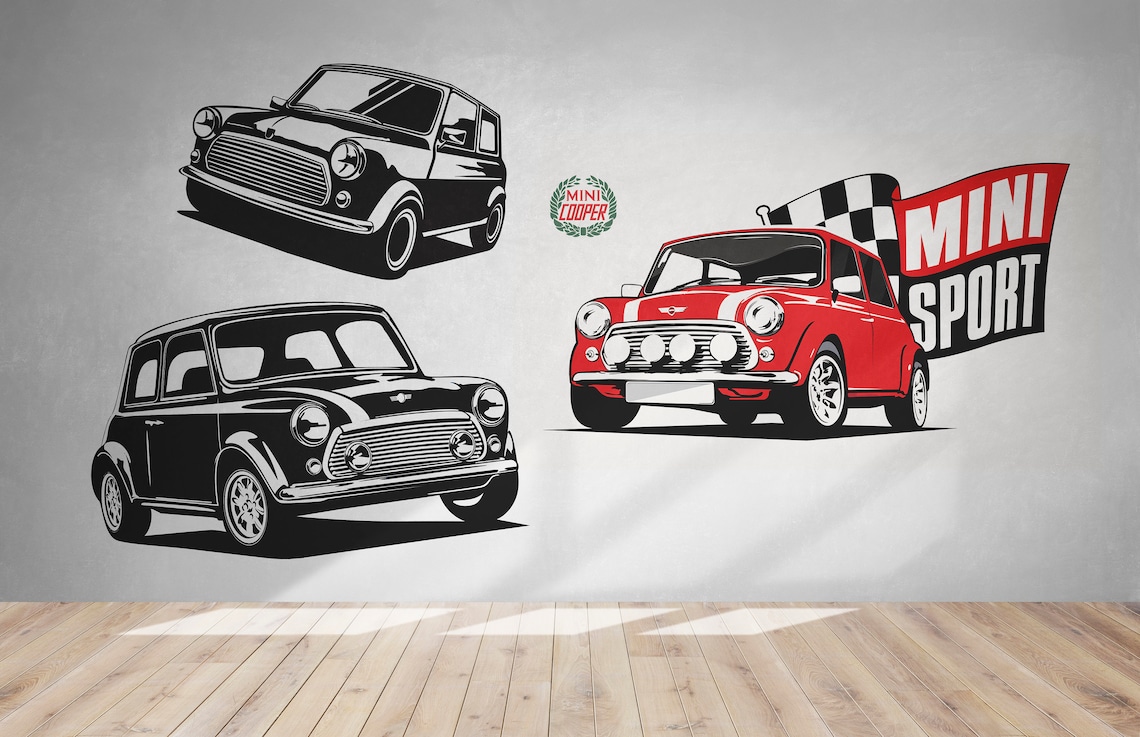 Mini Cooper Vector Bundle Svg/eps/png/ai Stencil Art, Vinyl Cutter ...
