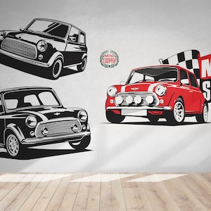 Mini Cooper Vector Bundle Svg/eps/png/ai Stencil Art, Vinyl Cutter ...