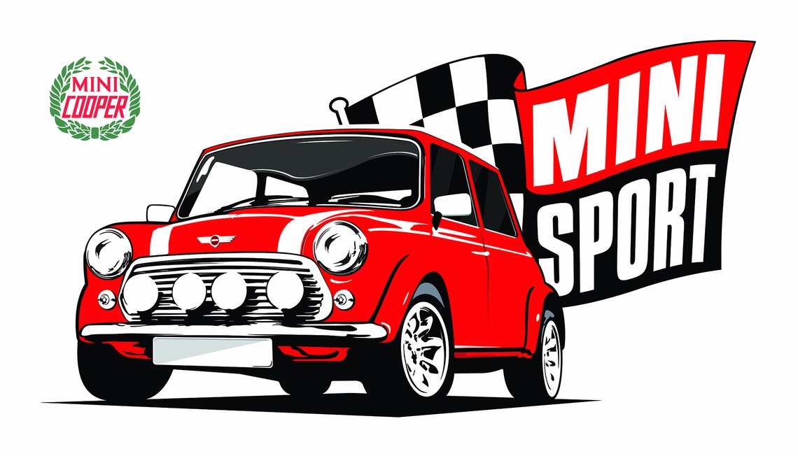 Mini Cooper Vector Bundle Svg/eps/png/ai Stencil Art, Vinyl Cutter ...