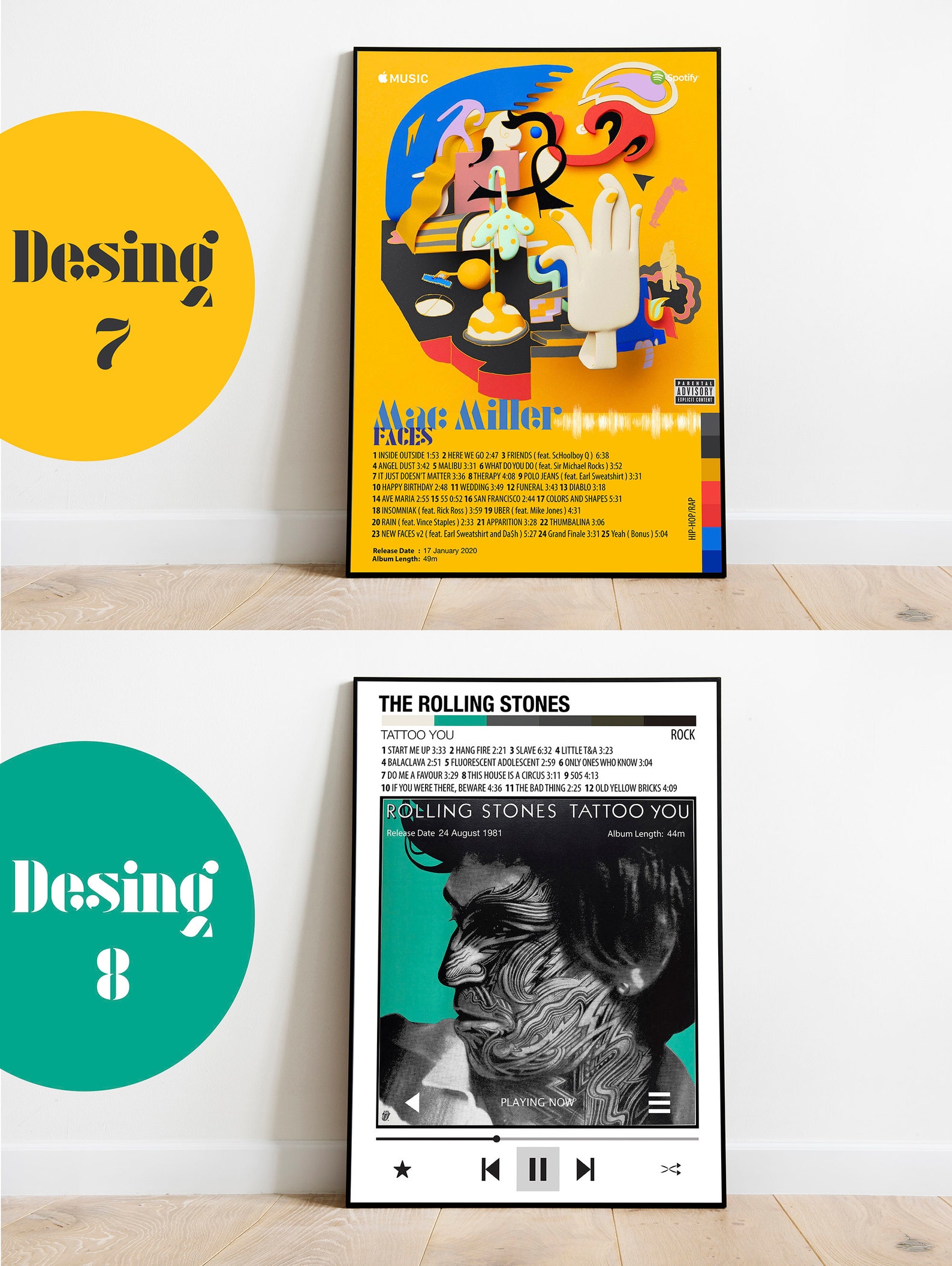 Personalised Album Cover Poster Choose Your Own Album, Custom Music ...