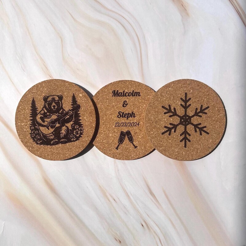 Cork Coasters - Etsy