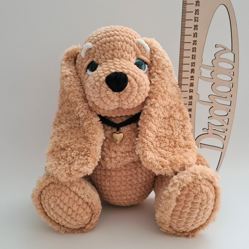 Crochet Plush Golden Cocker Spaniel Dog Amigurumi Toy Stuffed - Etsy