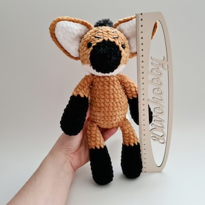 Handmade Crochet Maned Wolf Plush Toy: Soft Stuffed Animal - Etsy