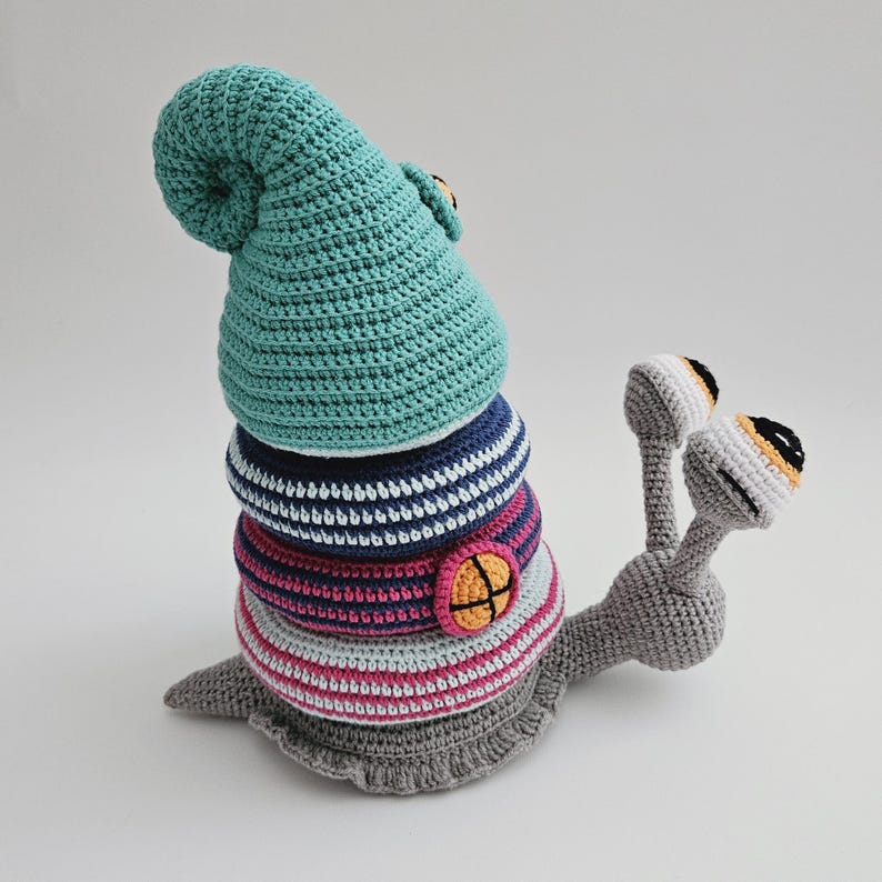 Crochet Snail Stacking Toy: Handmade Montessori Educational Toy - Etsy