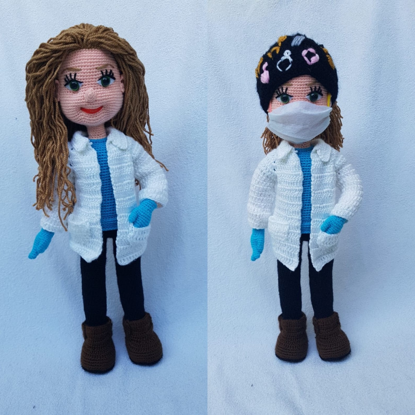 Personalized Crochet Doctor Doll Portrait Crochet Nurse Doll - Etsy