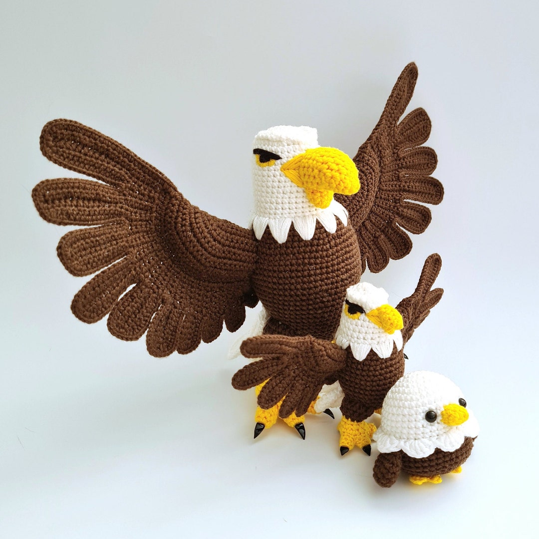 Crochet Bald Eagle Family: Handmade Patriotic Decor - Etsy