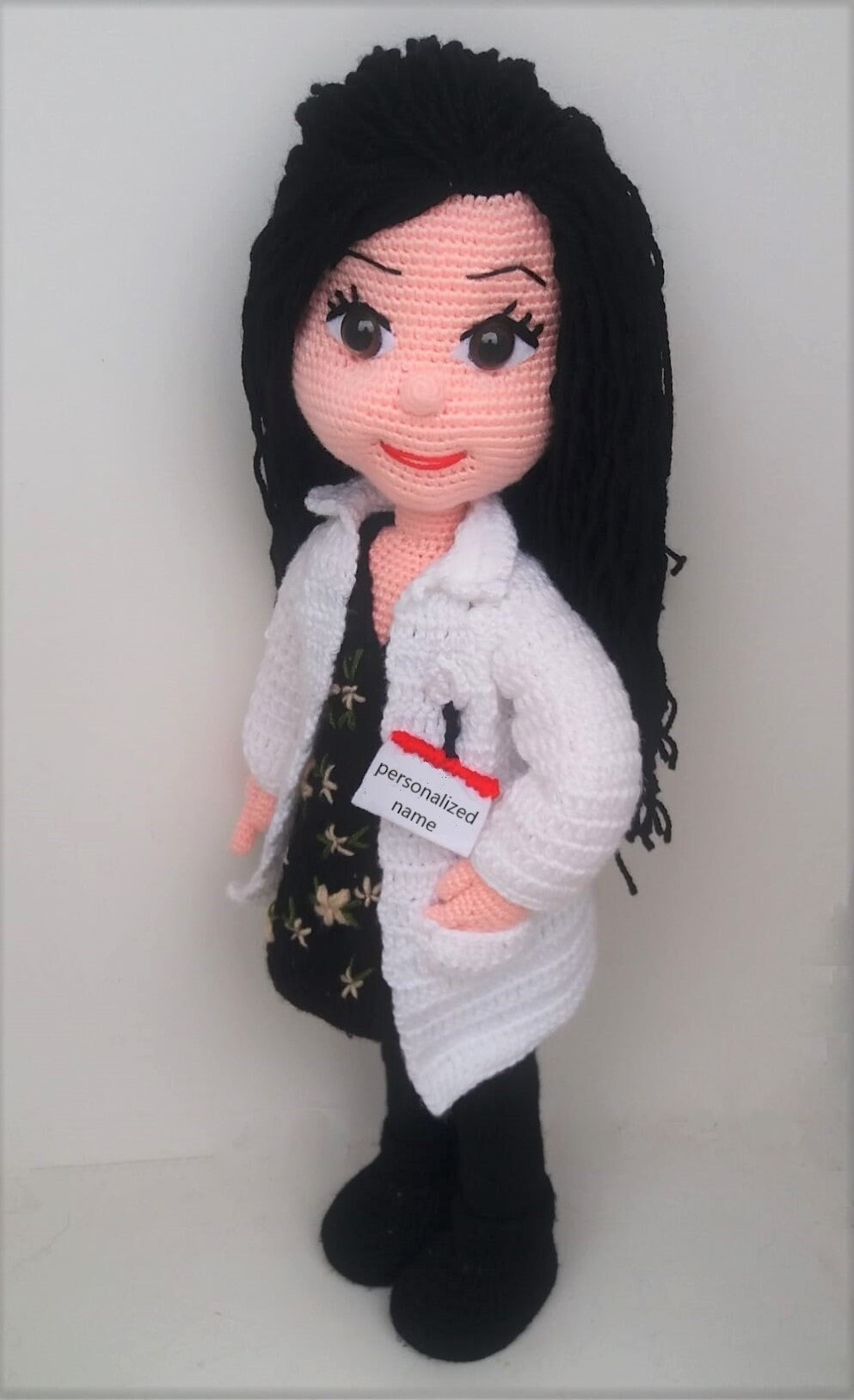 Personalized Crochet Doctor Doll Portrait Crochet Nurse Doll - Etsy