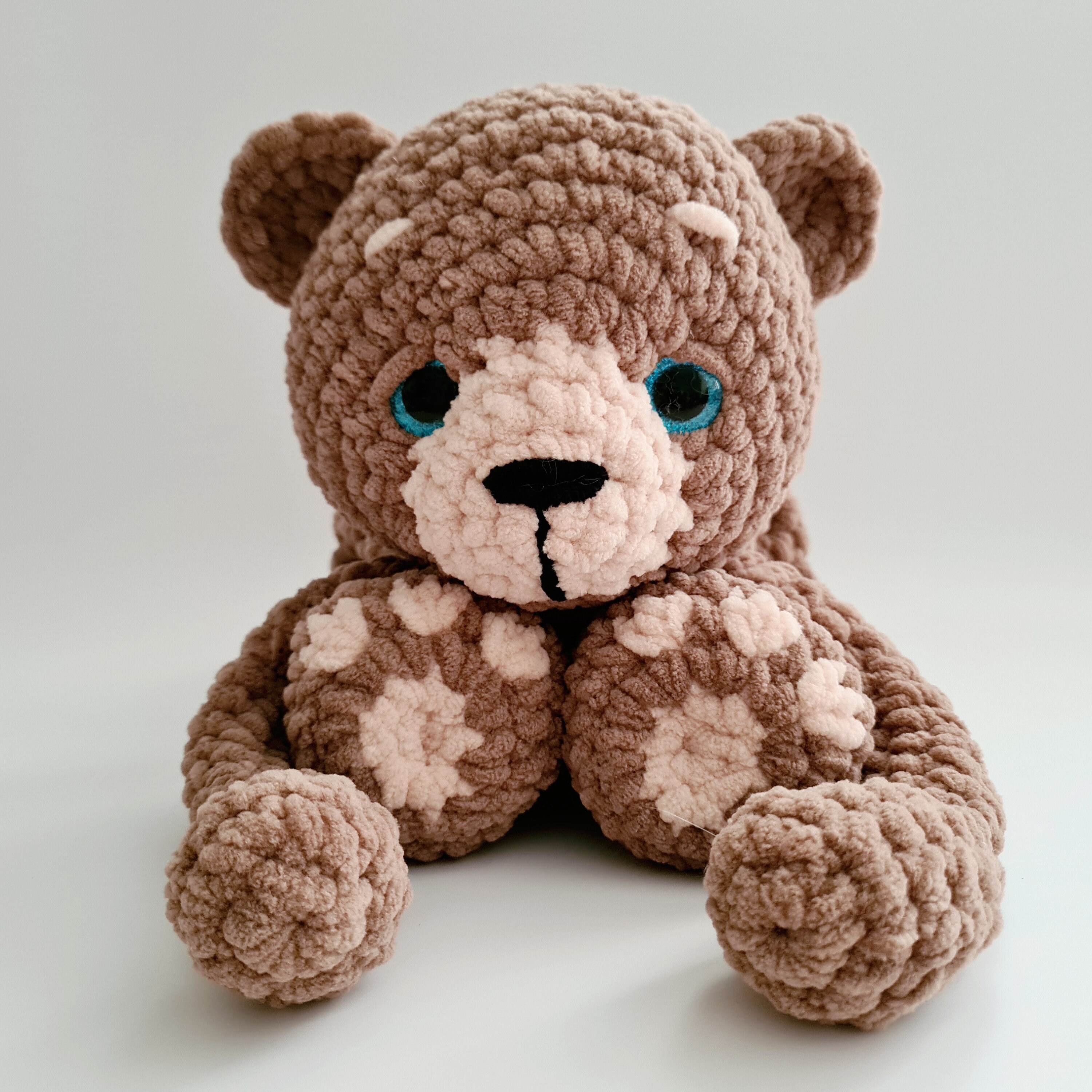 Crochet Bear Snuggler Toy: Plush Cuddle Buddy, Safe for Kids - Etsy