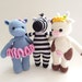 Cuddle Me Toy Collection Zoo Collection Safari Animal - Etsy
