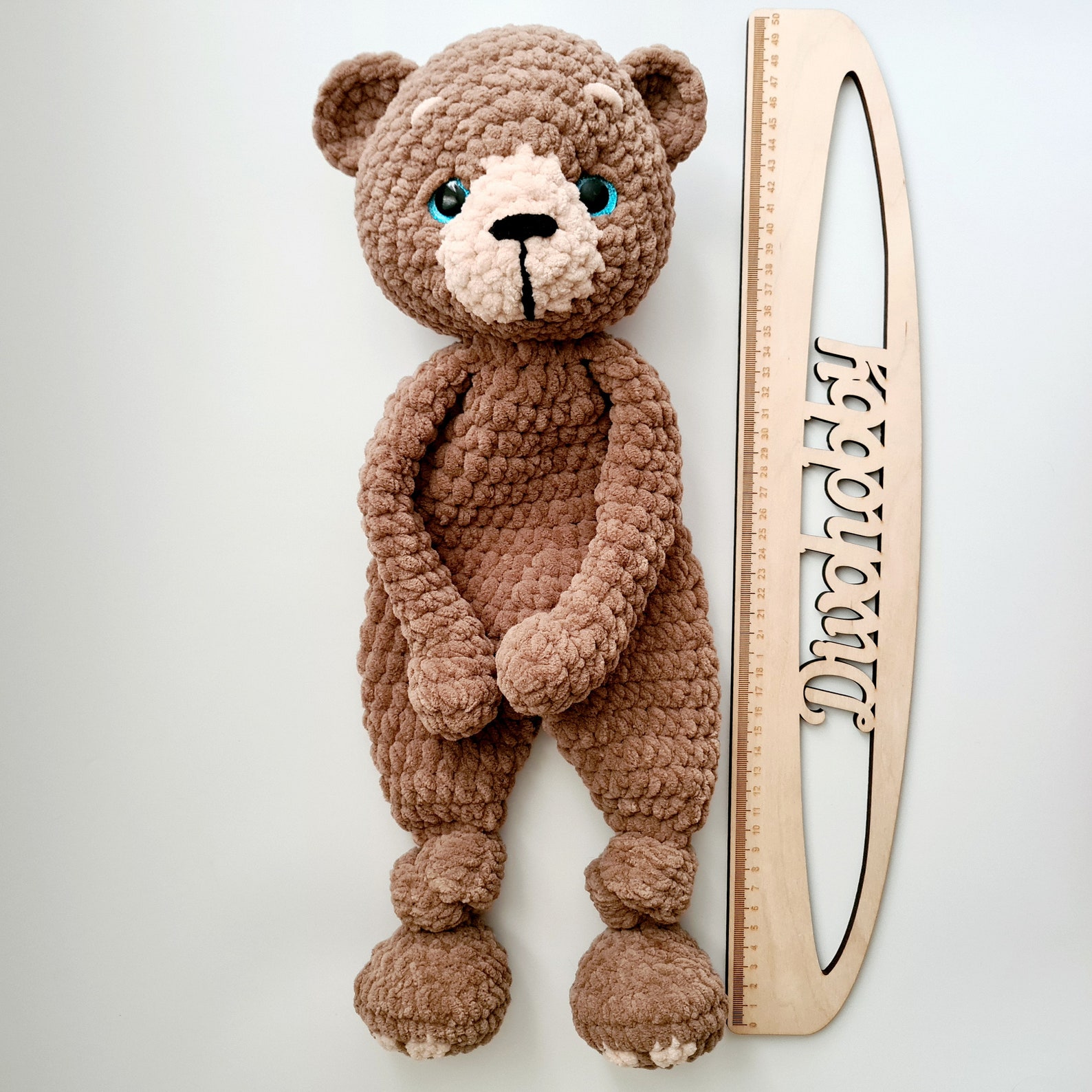 Crochet Bear Snuggler Toy: Plush Cuddle Buddy, Safe for Kids - Etsy