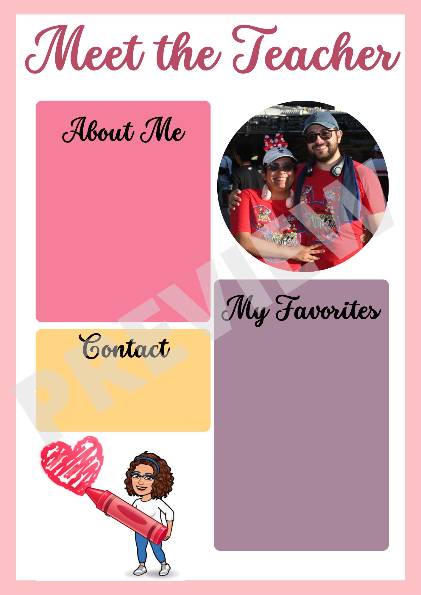 EDITABLE English Meet the Teacher Flyer - Etsy