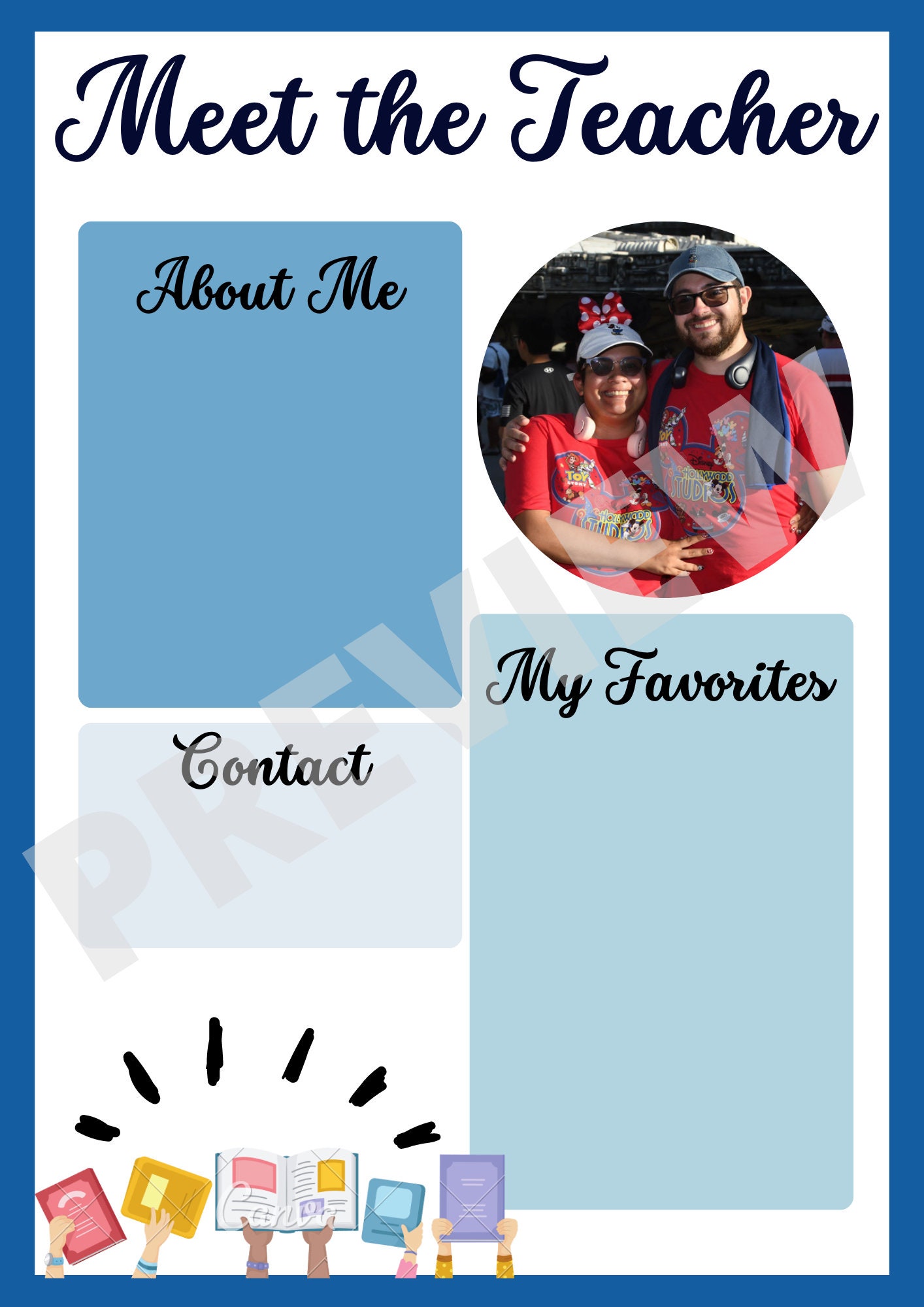 EDITABLE English Meet the Teacher Flyer - Etsy