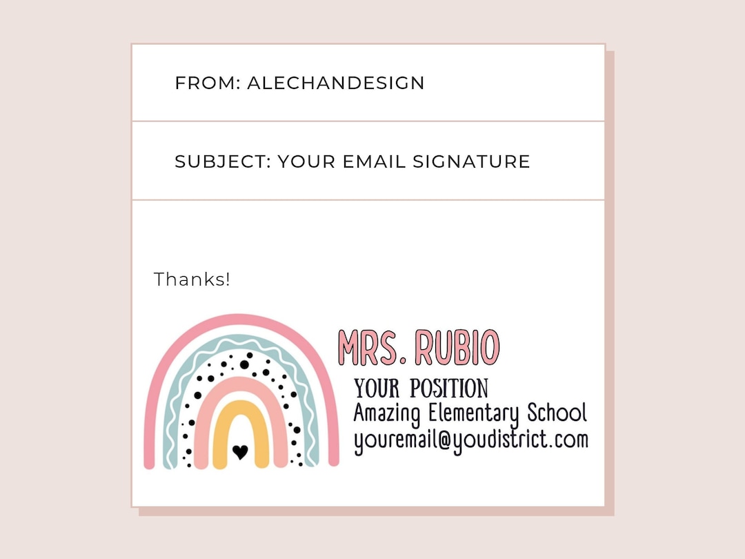 Cute Email Signature! - Etsy