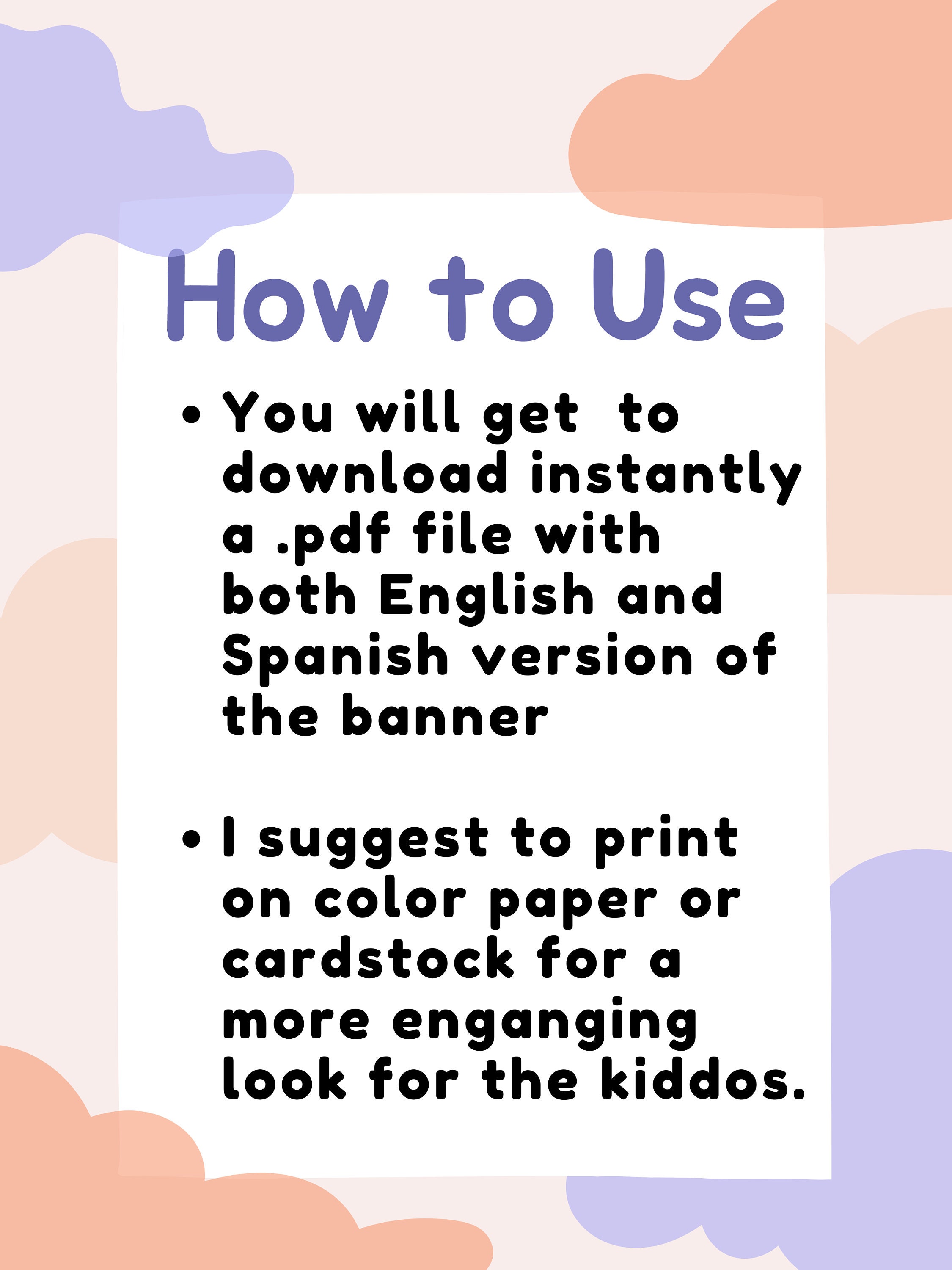 All About Me Bilingual Banner Worksheet English-spanish - Etsy