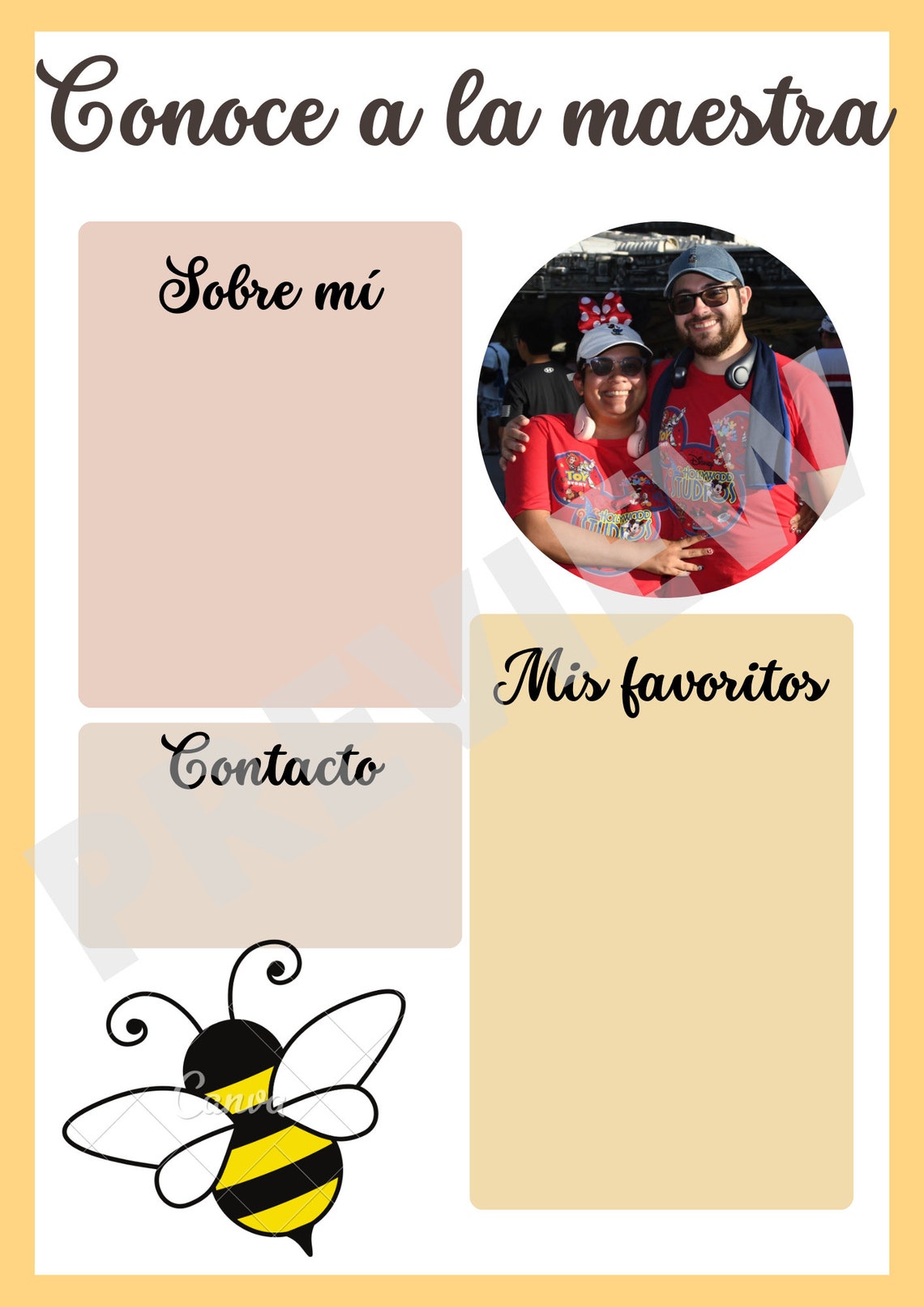 EDITABLE Spanish Meet the Teacher Flyer - Etsy