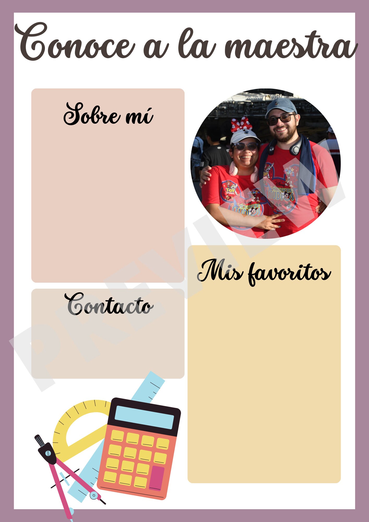 EDITABLE Spanish Meet the Teacher Flyer - Etsy