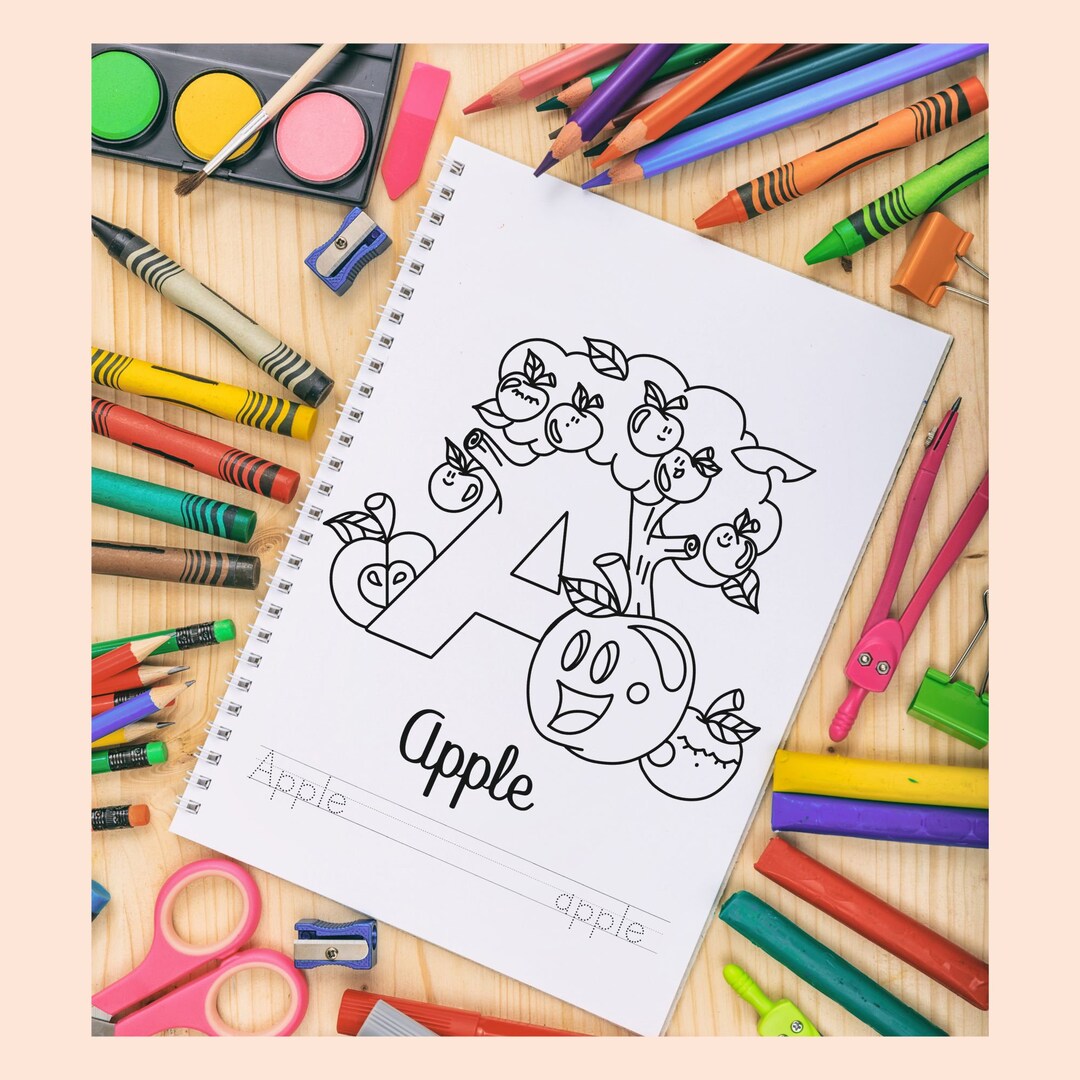 Alphabet Coloring Pages: Creative Kids Activity (digital Download) - Etsy