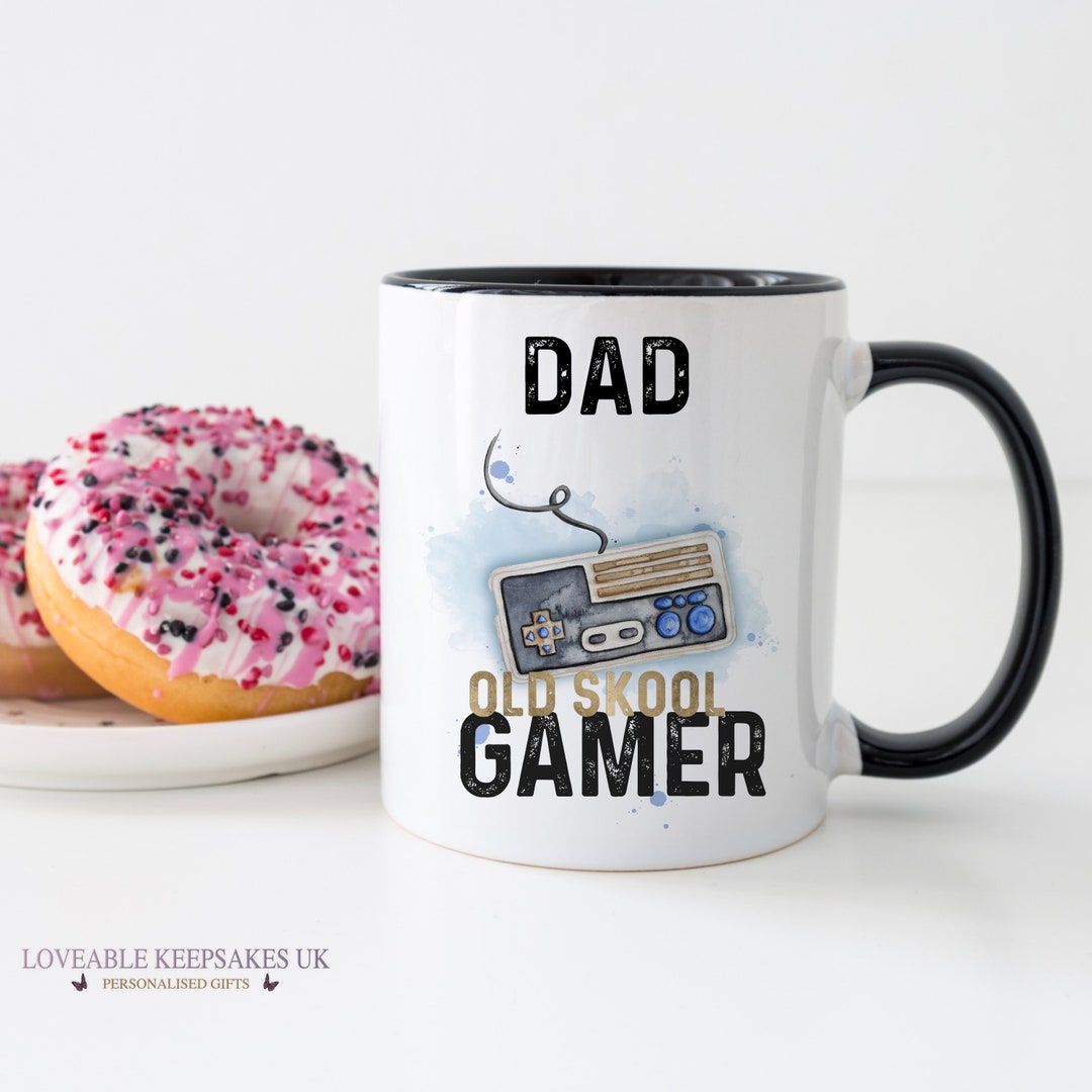 Personalised Gamer Mug, Old School Gifts, Retro Gaming, Birthday Gift ...