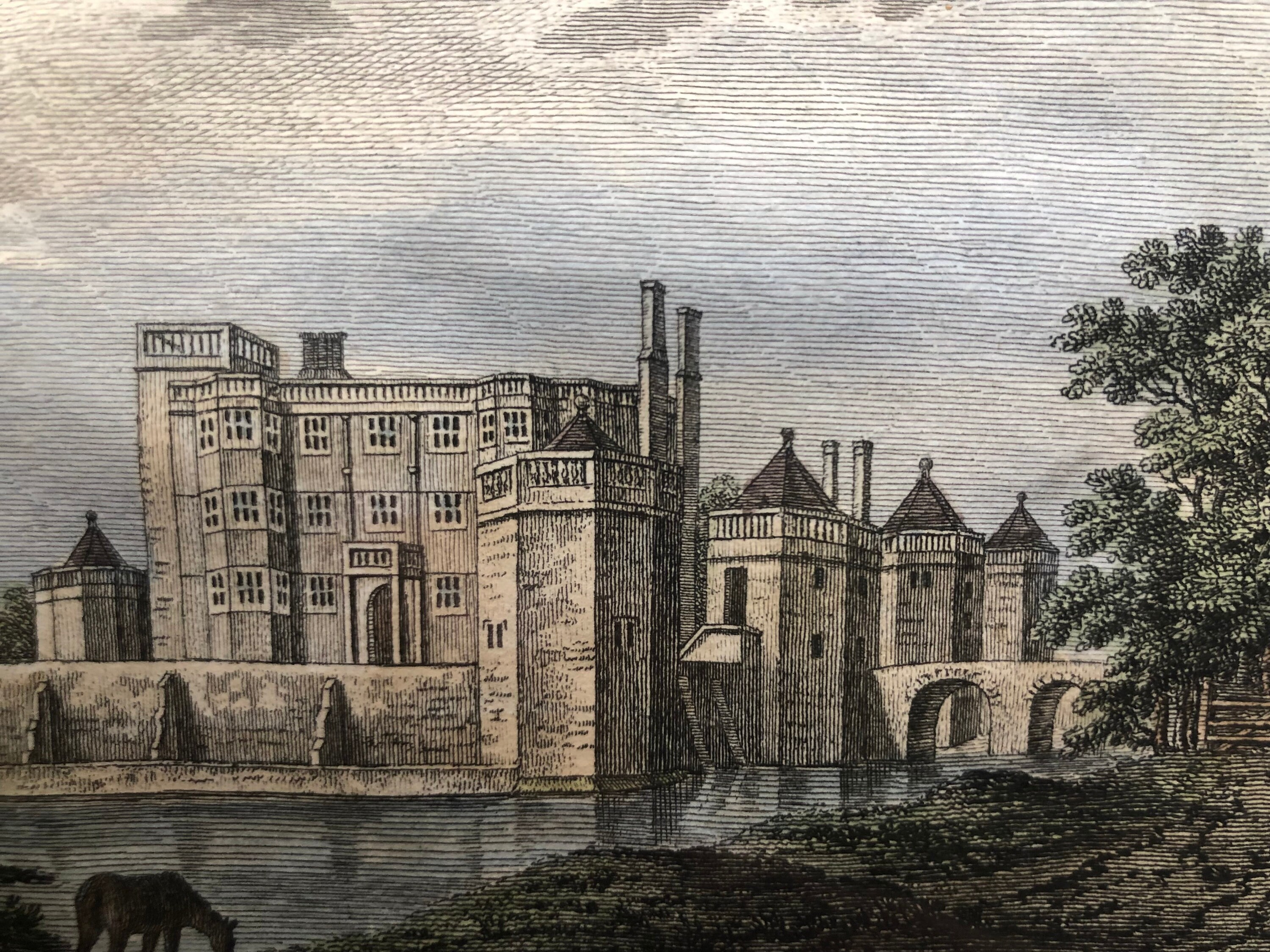 Caverswall Castle, Staffordshire Original Antique Vintage Engraving ...