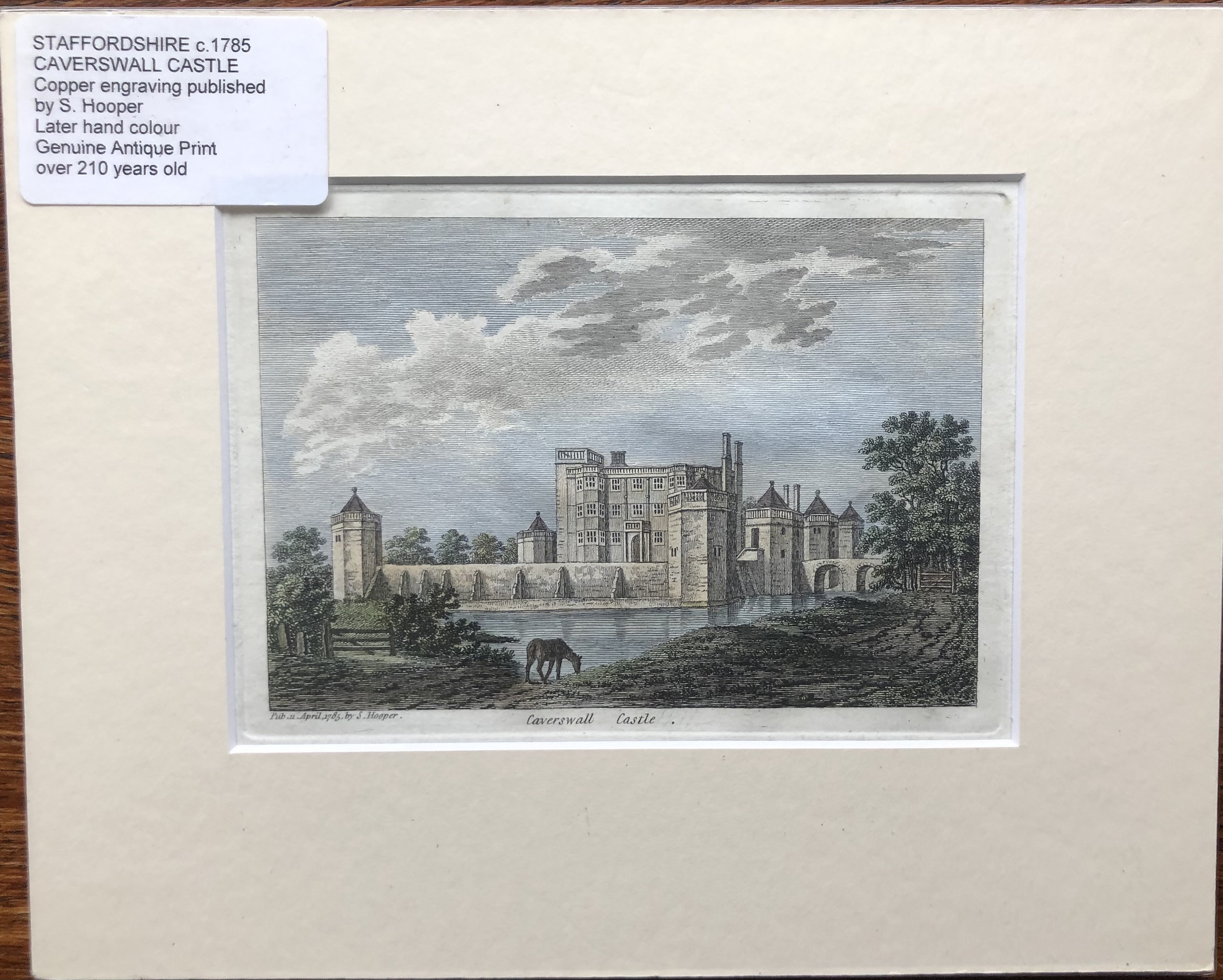 Caverswall Castle, Staffordshire Original Antique Vintage Engraving ...