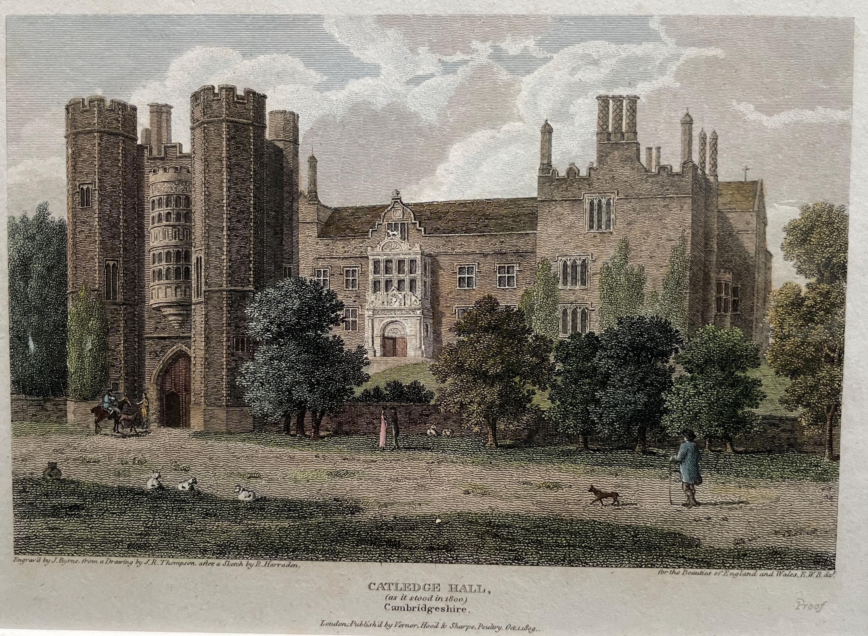 Catledge Hall, (kirtling Tower), Cambridgeshire Original Antique ...