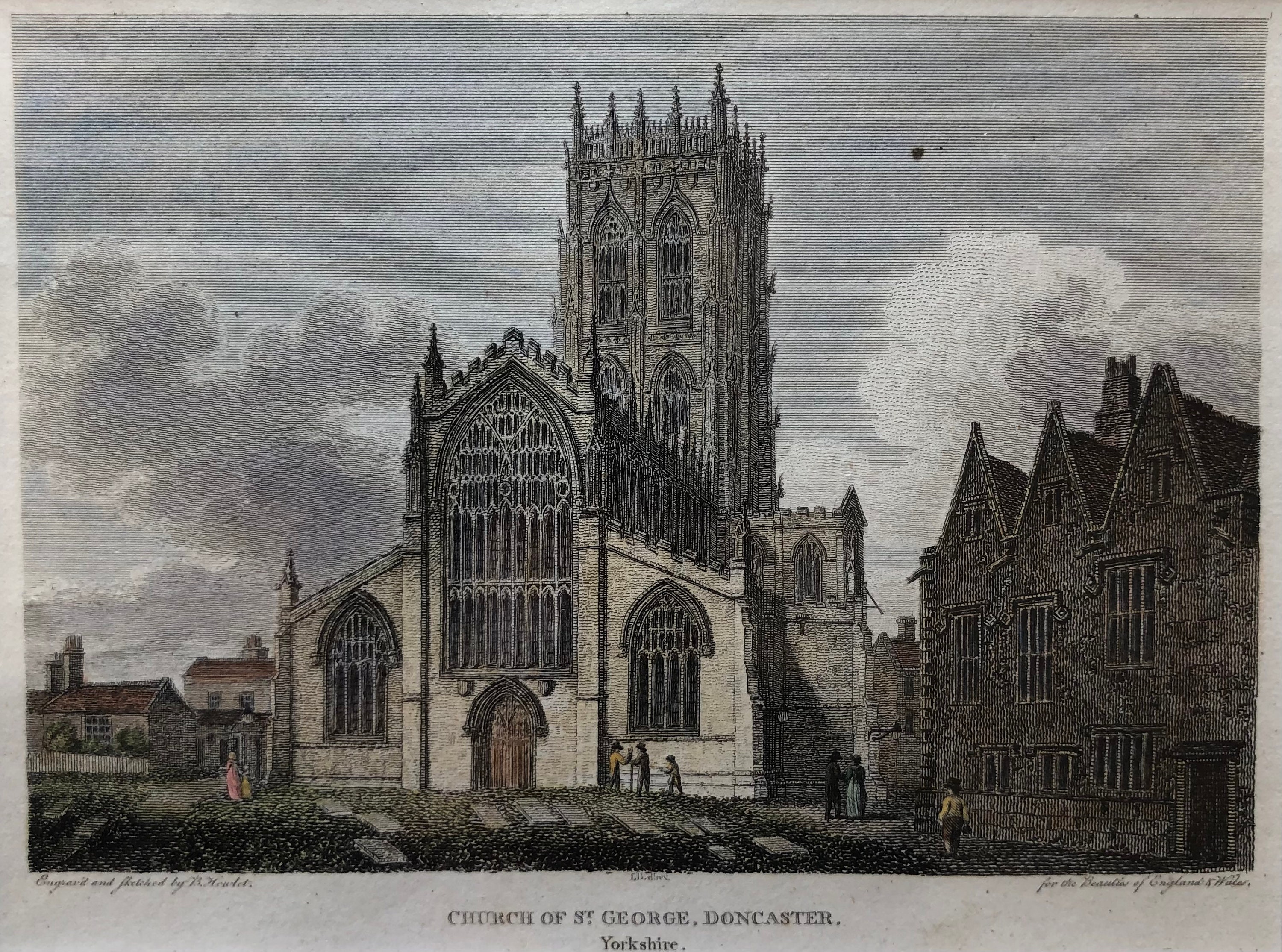 Church of St. George, Doncaster, Yorkshire Original Antique Vintage ...