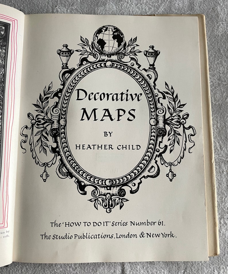 Decorative Maps by Heather Child - Antique Map Reference Book - Etsy