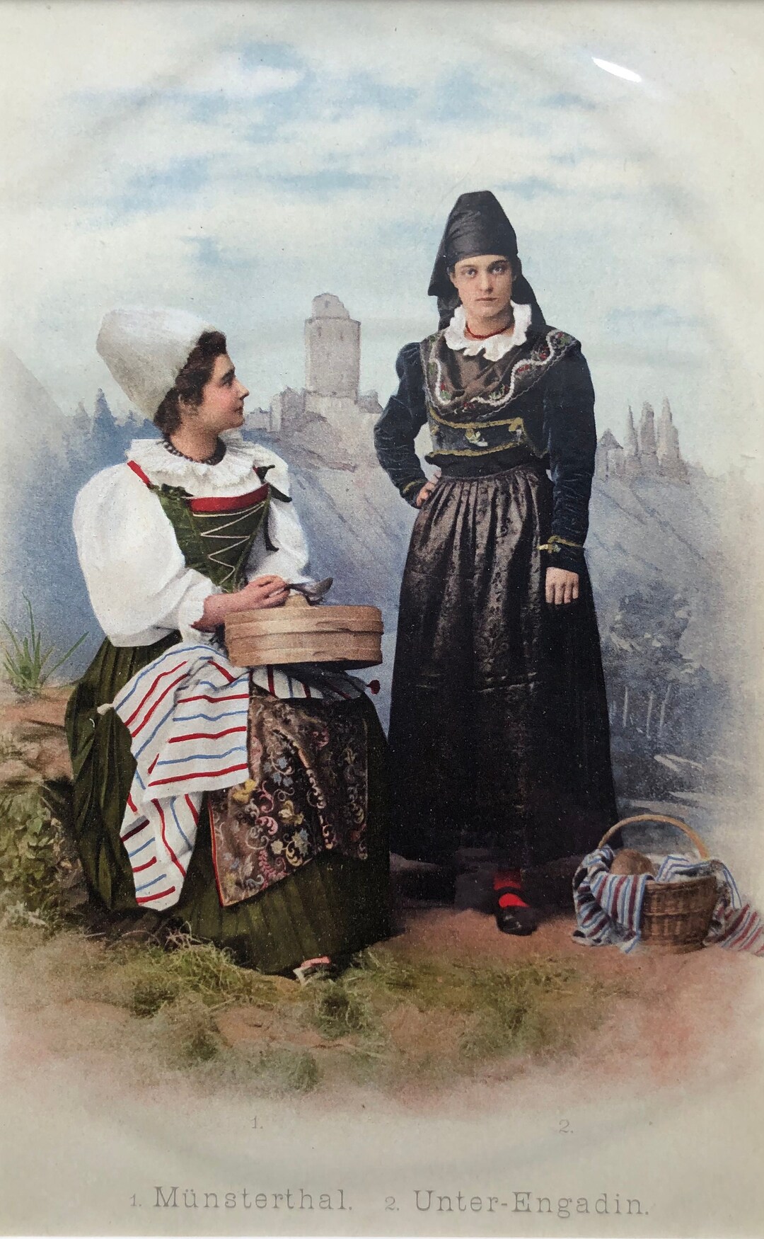 Swiss Traditional Costumes From Munsterthal & Under-engadin ...