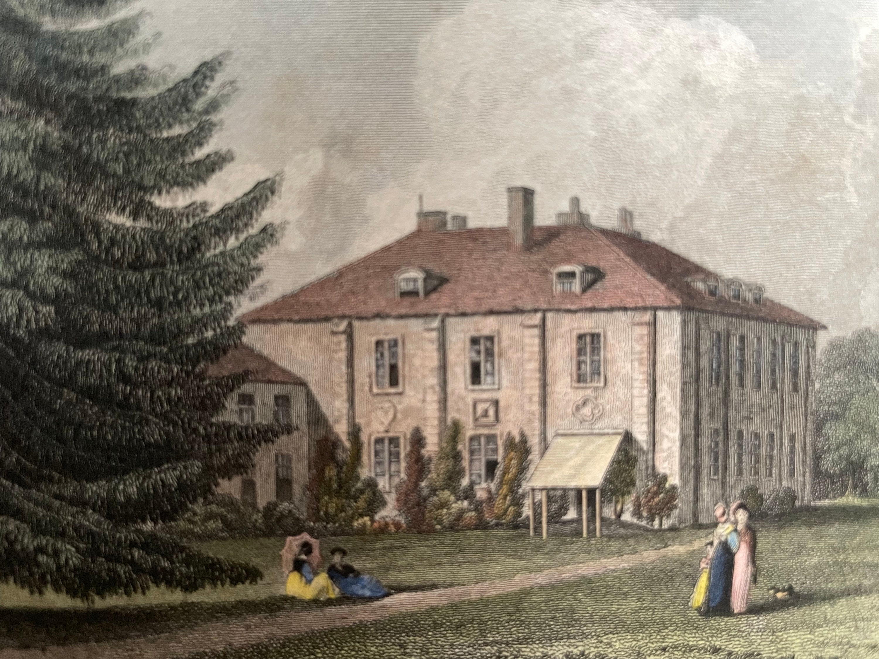 Capheaton Hall, Northumberland, Original Antique Vintage Print Dating ...