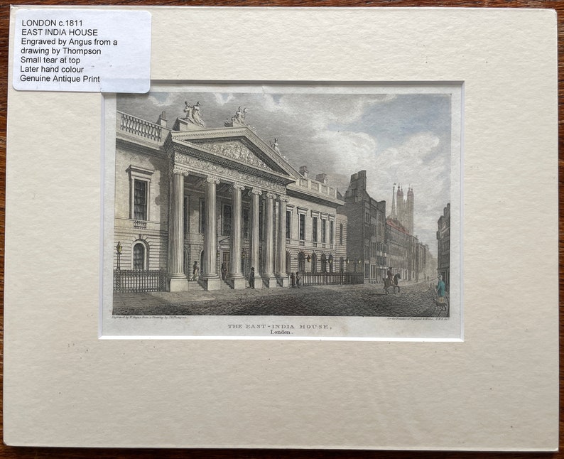 East India House, Leadenhall Street, London, Original Antique Vintage ...
