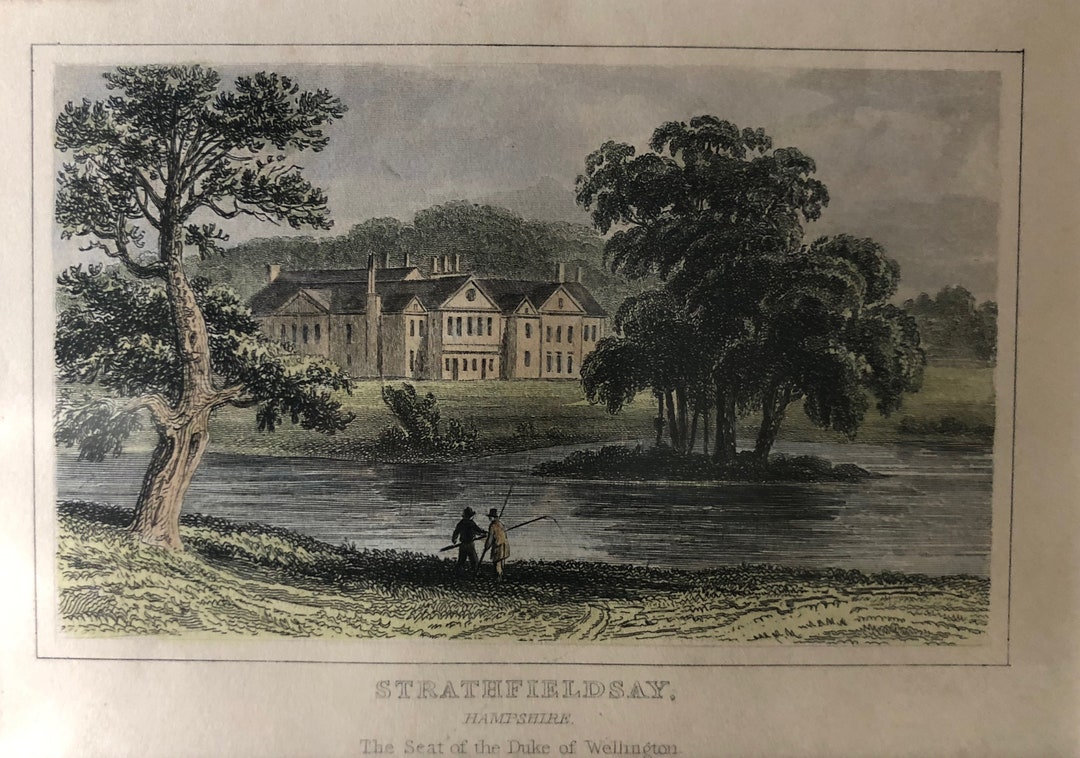 Strathfieldsay, Stratfield Saye House, Hampshire, the Seat of the Duke ...
