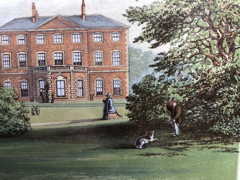 Everingham Park, Yorkshire, Original Antique Vintage Print Dating From ...