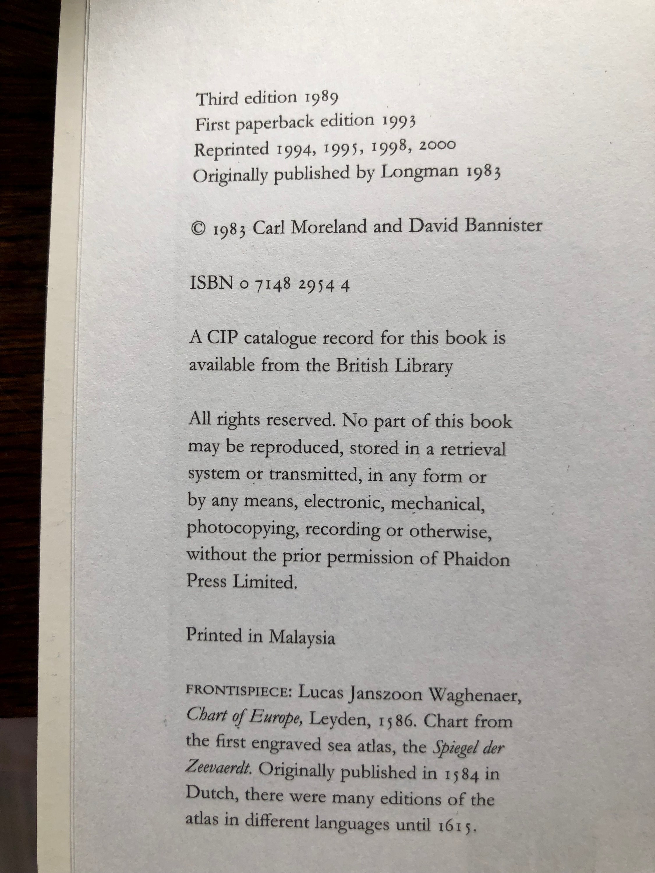 Mapas antiguos de Carl Moreland & David Bannister libro de referencia ...