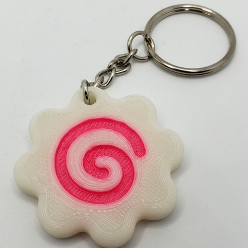 Fish Cake Keychain - Etsy