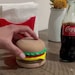 Cheeseburger Coaster Set - Etsy