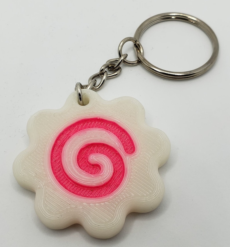 Fish Cake Keychain - Etsy
