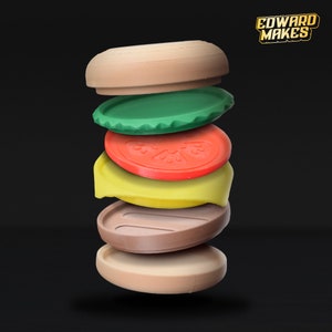 Cheeseburger Coaster Set - Etsy