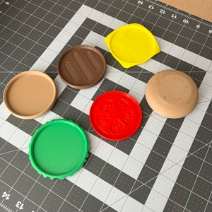 Cheeseburger Coaster Set - Etsy